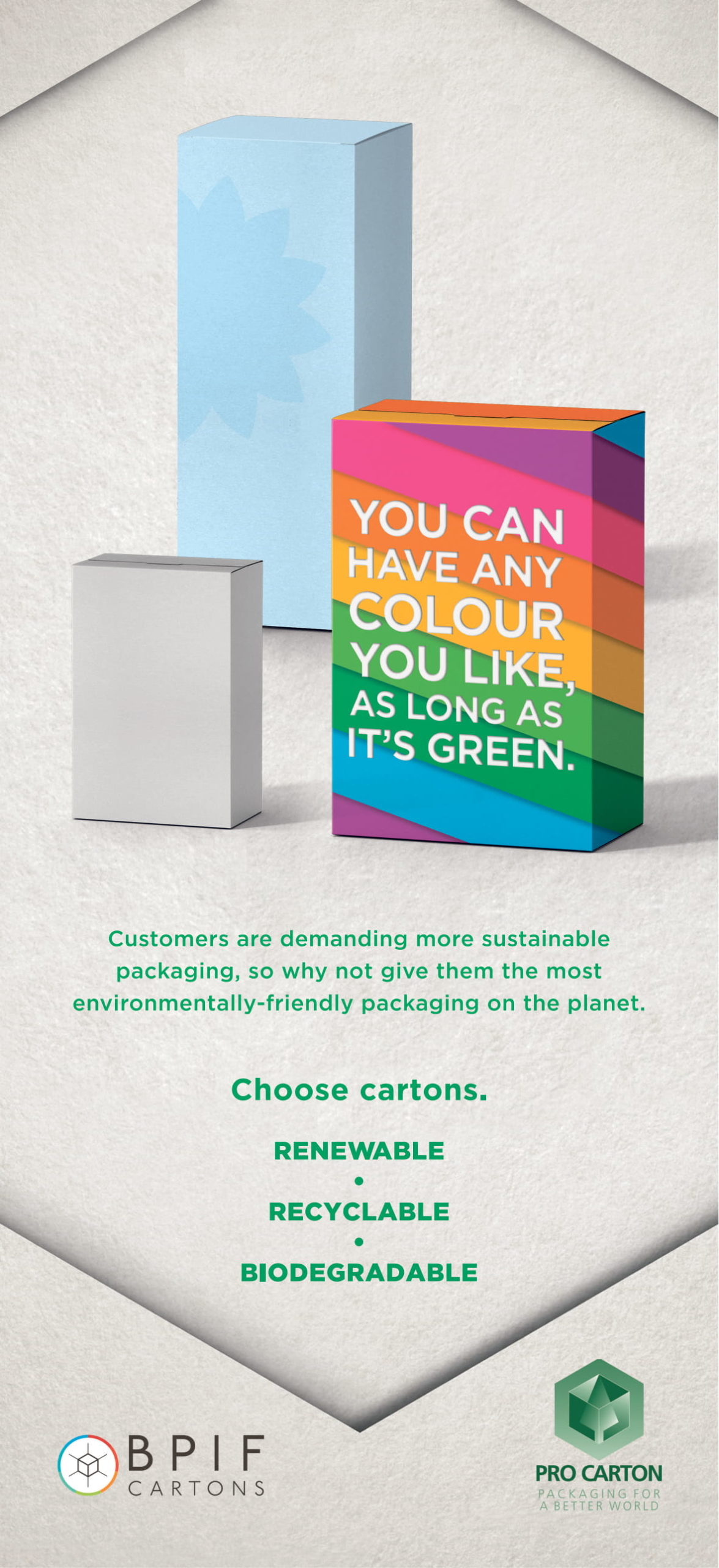 Pro Carton adverts feature in The Times and The Guardian newspapers ...